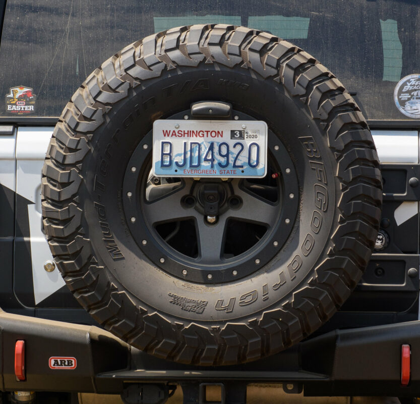 ARB rego plate kit for Jeep Wrangler JL rear bumper - Trail Nomad