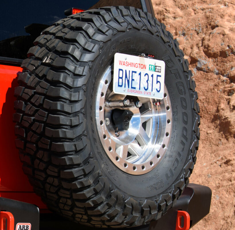 ARB rego plate kit for Jeep Wrangler JL rear bumper - Trail Nomad