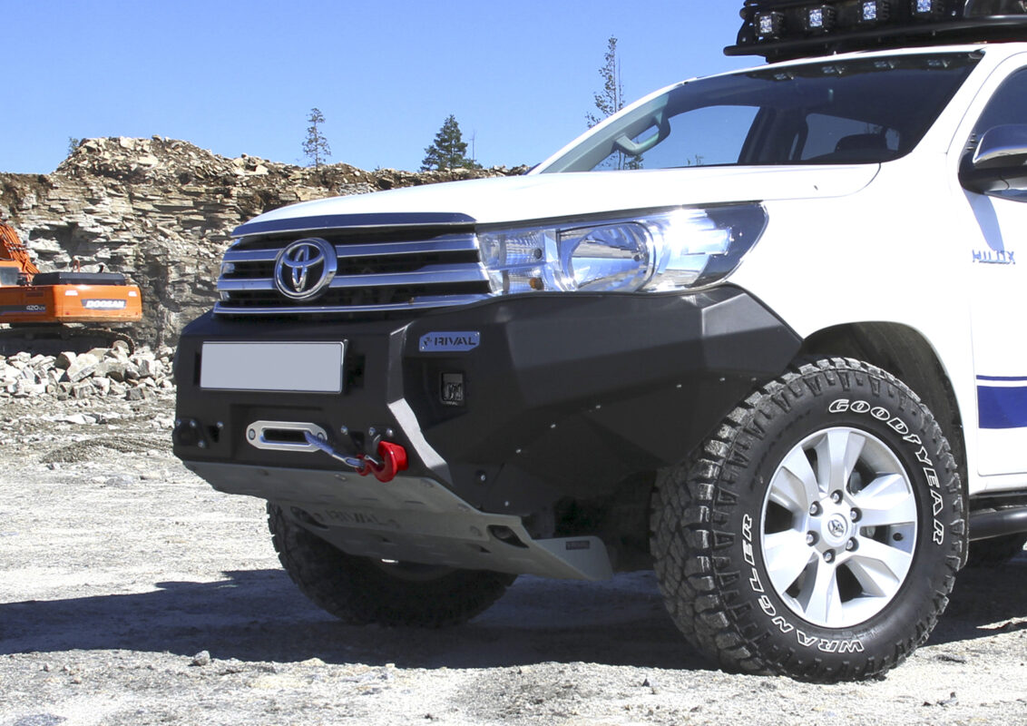 RIVAL Front bumper Toyota Hilux Revo with led - Trail Nomad